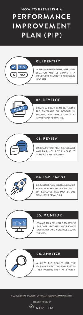 How to Establish a Performance Improvement Plan (Infographic)