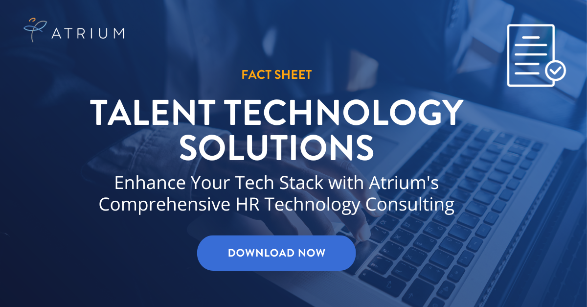 Talent Technology Solutions Fact Sheet | AtriumWORKS™