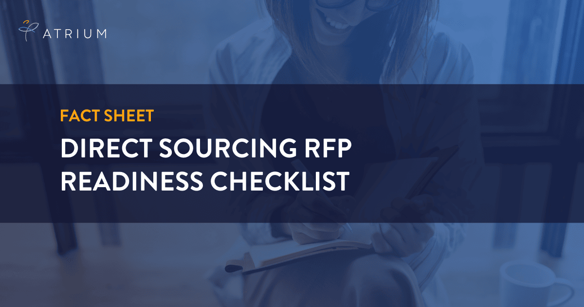 Fact Sheet: Direct Sourcing RFP Readiness Checklist | AtriumWORKS™